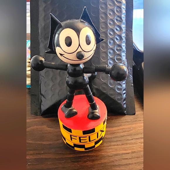 ftcp | Office | Rare Vintage Felix The Cat Push Button Toy 4 2 | Poshmark